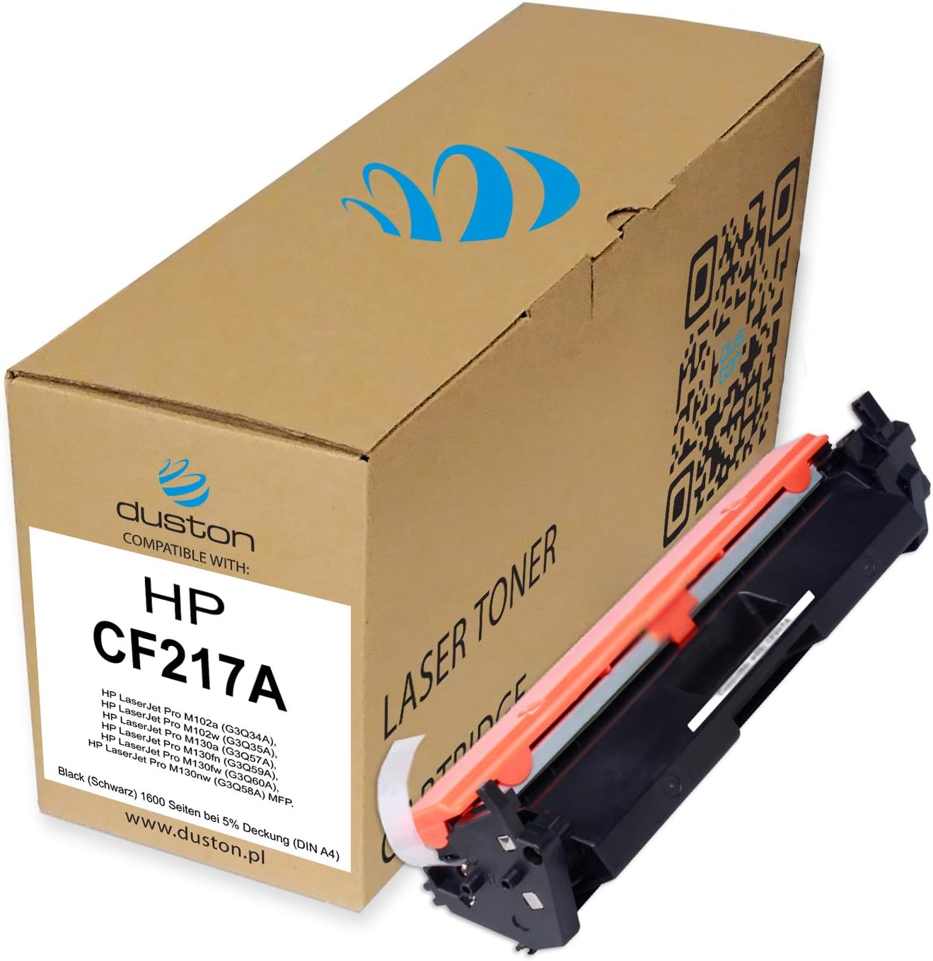 HP 17A Miljötoner, CF217A, Svart Toner kompatibel m, HP Laserjet Pro ...