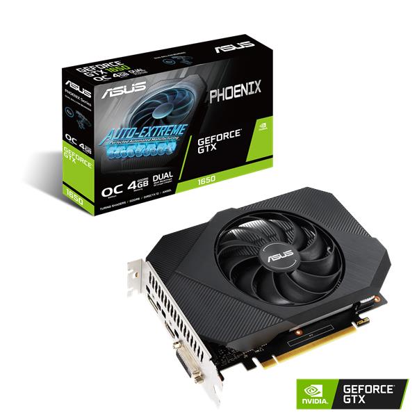 Asus GeForce GTX 1650 Phoenix OC 4 GB GDDR6, DVI/HDMI/DP, 6-pin power ...