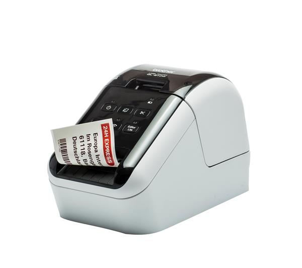 Brother QL-810W, 300x600 dpi, svart/röd text, direkttermo, 62mm rulle ...